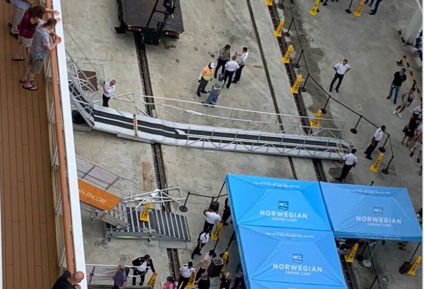 Gangway Collapse Injures Norwegian Encore Cruise Passengers | Cruise ...